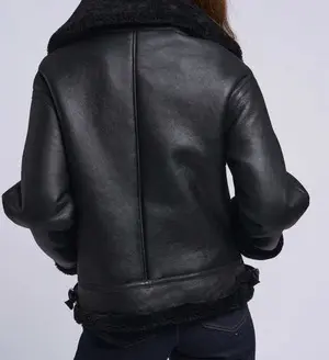BLUE DUCK Moto Shearling Jacket