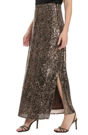 Maggy London Sequin Maxi Skirt