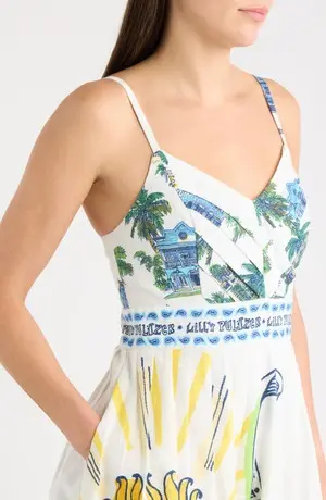 Lilly Pulitzer® Wendley Floral Print Sundress - Coconut