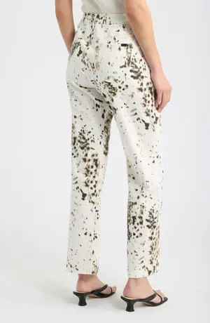 Hue Pony Print Straight Leg Denim Leggings