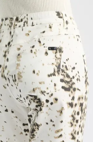 Hue Pony Print Straight Leg Denim Leggings