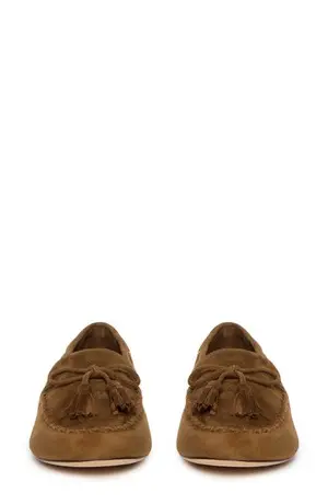 Paige Ezra Tassel Loafer - Chestnut