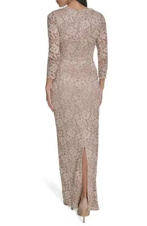 JESSICA HOWARD Lace Column Gown