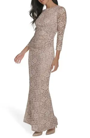 JESSICA HOWARD Lace Column Gown