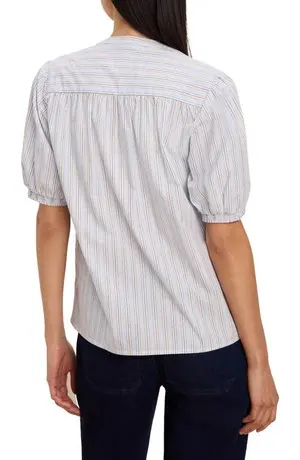 NIC+ZOE Eton Stripe Short Sleeve Button-up Shirt