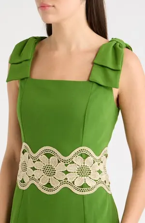 Lilly Pulitzer® Gracelin Lace Trim Column Dress - Oregano