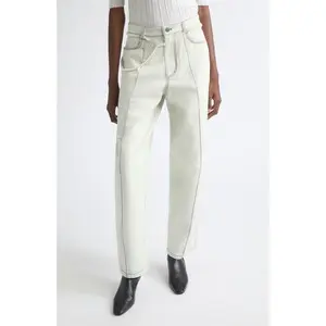 NACKIYE Borrowed Wide Leg Jeans - Ice