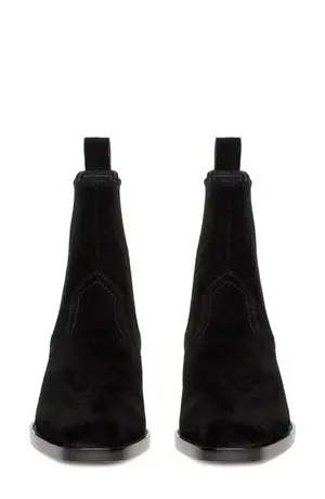 Paige Greta Leather Bootie - Black