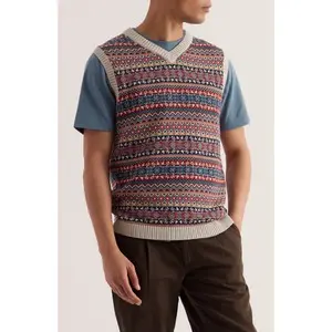 SEASALT CORNWALL Kitto Organic Cotton Sweater Vest - Twigs Timber
