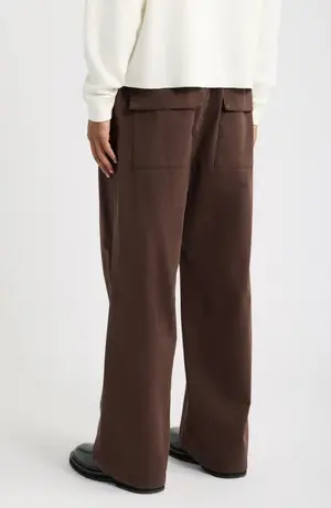 Bp. Relaxed Fit Cotton Twill Drawstring Pants - Brown Coffee