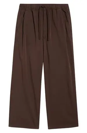 Bp. Relaxed Fit Cotton Twill Drawstring Pants - Brown Coffee