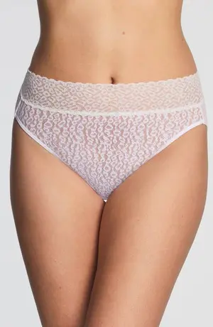 Wacoal High Bar High Cut Briefs - White