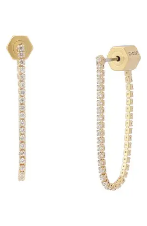 ALLSAINTS Front-to-back Drop Earrings - Crystal