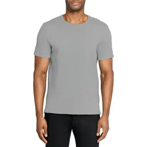 W.R.K Asher Black Slub Stretch Cotton & Modal T-shirt - Grey