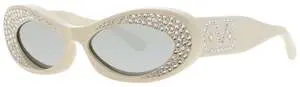 Valentino Garavani Vls-178e Sunglasses 57-16-140 With Mirrored Lenses, Plastic Frame, Case Included - In Description