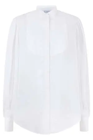LES FILLES D'EVA Elegant Long-sleeve Cotton Blouse With Button Cuffs