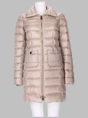 Herno Long Puffer Coat - Beige