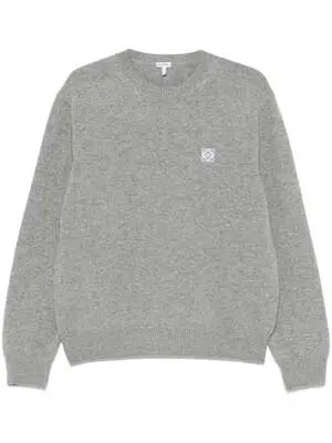 Loewe Polyamide & Polyester Wool Knit Sweater - Greymelang