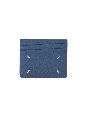 MAISON MARGIELA Leather Card Holder Wallet - Blue