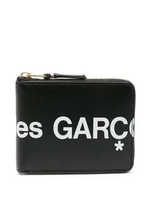 Comme Des Garçons Huge Logo Wallet - Black