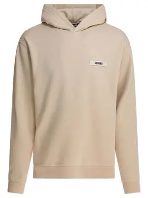Jacquemus Cotton Hoodie - Beige