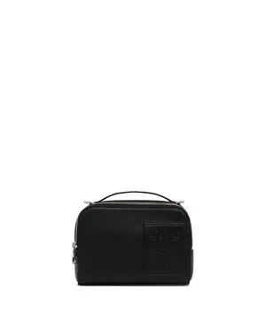 Loewe Anagram-motif Leather Mini Shoulder Handbag For - Black