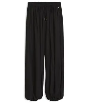 BOSS Wide-leg Modal Blend Trousers