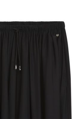 BOSS Wide-leg Modal Blend Trousers