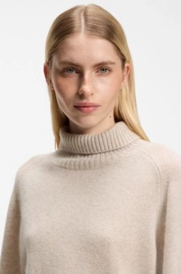 BOSS Relaxed-fit Cashmere Turtleneck Sweater With Raglan Sleeves
