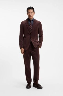 BOSS Slim-fit Shirt In Denim With Cashmere
