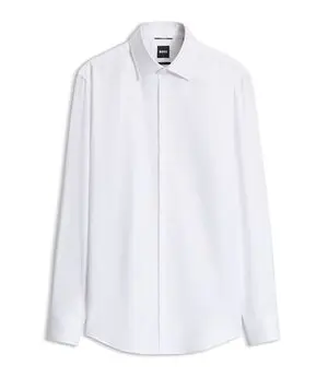 BOSS Slim-fit Shirt In A Cotton Blend - White
