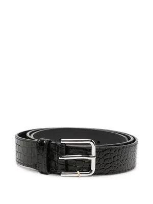 THE FRANKIE SHOP Toni Leather Belt - Black