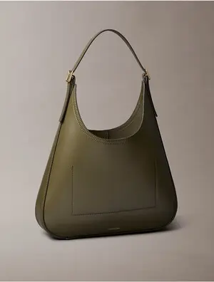 Calvin Klein Monogram Hardware Shoulder Bag - Olive Night