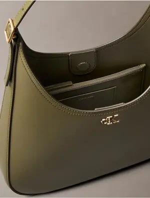 Calvin Klein Monogram Hardware Shoulder Bag - Olive Night