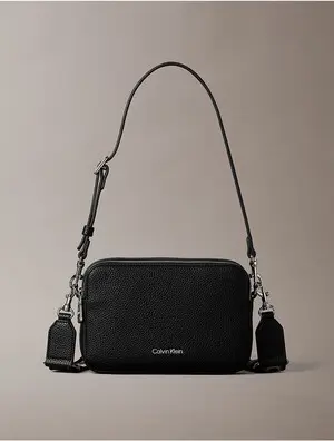 Calvin Klein Logo Strap Camera Bag - Black