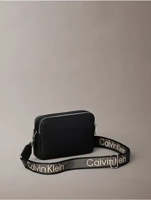 Calvin Klein Logo Strap Camera Bag - Black