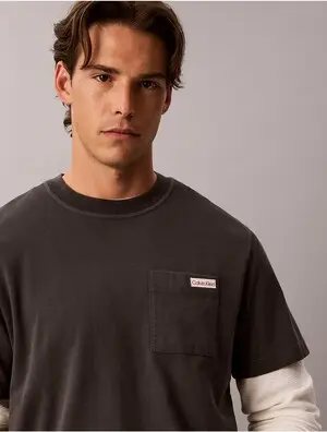 Calvin Klein Garment-dyed Pocket T-shirt