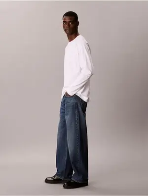 Calvin Klein Oversized Monologo Tee - Bright White