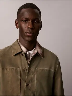 Calvin Klein Suede Shirt Jacket