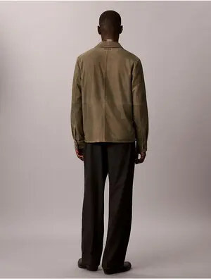 Calvin Klein Suede Shirt Jacket