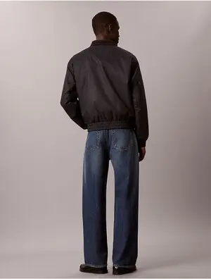 Calvin Klein Printed Denim-look Zip Jacket