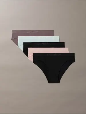 Calvin Klein Bonded Flex Seamless 5-pack Bikini - Pale Meadow Multi