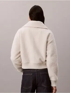 Calvin Klein Brushed Boucle Fleece Zip Jacket