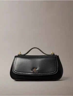 Calvin Klein Hardware Monogram Crossbody Bag Black