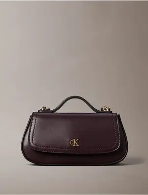 Calvin Klein Hardware Monogram Crossbody Bag - Fudge