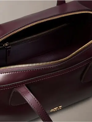 Calvin Klein Monogram Hardware Bowling Bag - Fudge