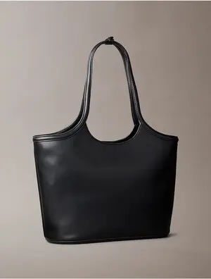 Calvin Klein Embossed Monogram Tote Bag - Black/white
