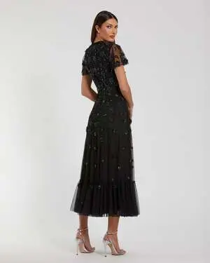 Mac Duggal Embellished High Neck Dress