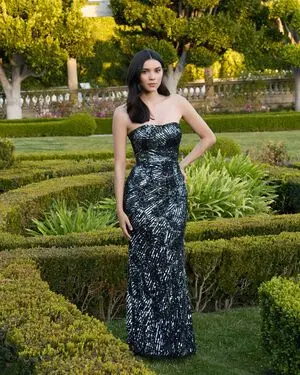Mac Duggal Color Sequin Strapless Column Gown