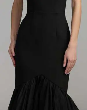 Mac Duggal Halter Mermaid Gown With Bow